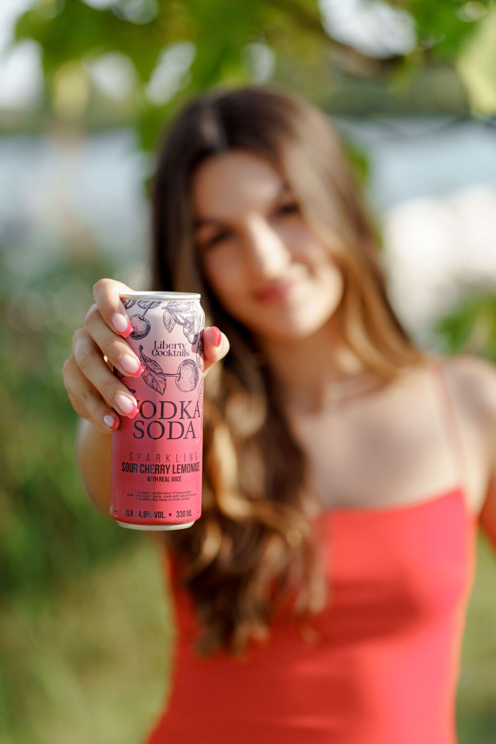 VODKA SODA with Sour Cherry - Liberty Cocktails